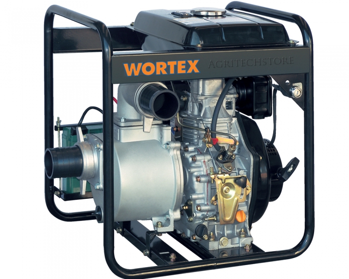 Motopompa Diesel marca Wortex HW 80 1000 litri al minuto