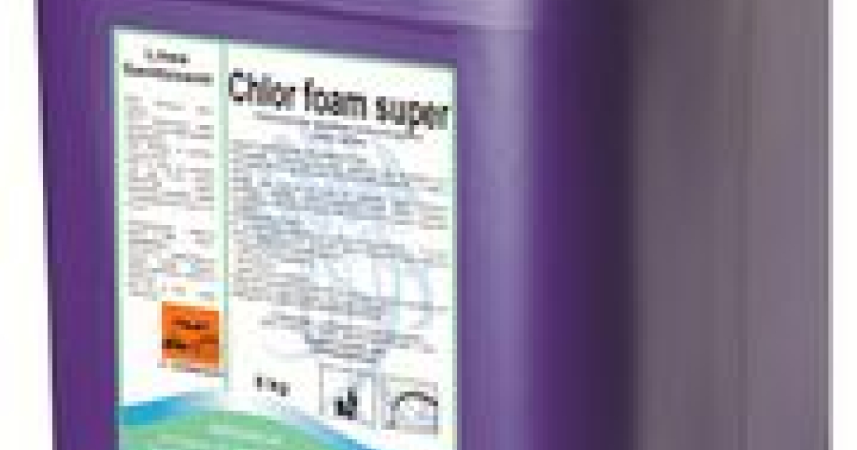 CHLOR FOAM Detergente Cloroattivo schiumogeno in taniche da 25 Kg.
