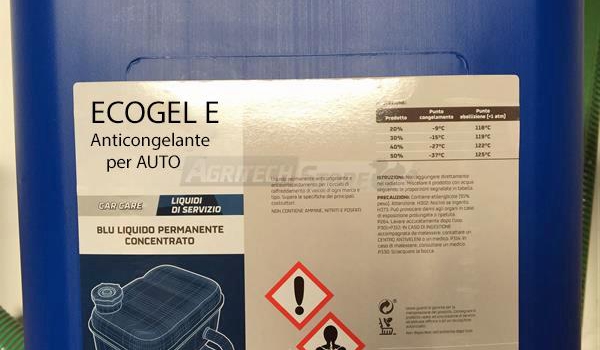 ECOGEL E STANDARD ANTICONGELANTE PER AUTO